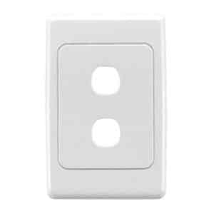 Clipsal 2000 Series 2032VHWE 2 Gang Flush Surround and Grid Plate ...