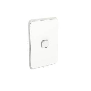 Clipsal Iconic Flush Switch, Vertical Mount, 1 Gang, 1-Way/2-Way, Vivid ...